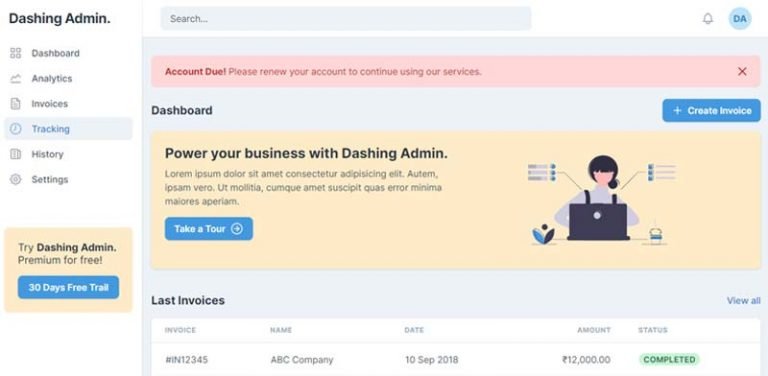 Best Admin Panel UI Codepen 2021 - You must have to seen