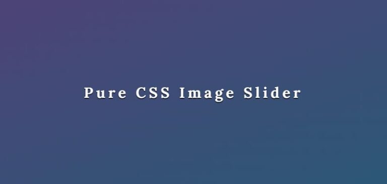 Automatic image slider in Html Css [ Updated ]