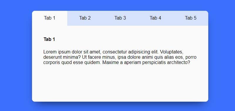 CSS Tabs 20 Best HTML Tabs Examples Stackfindover