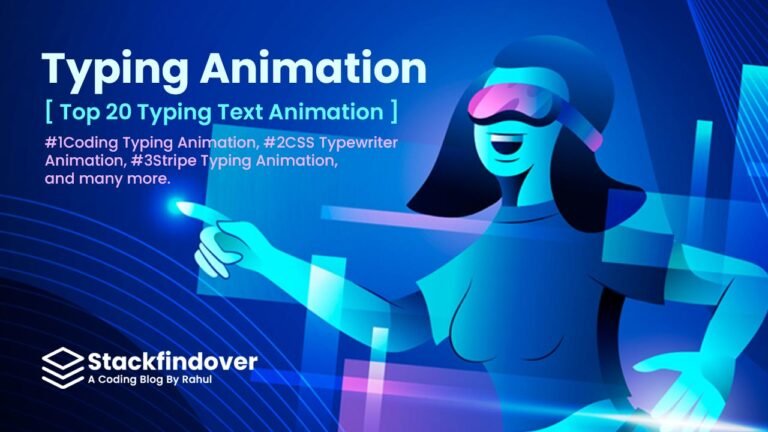 Text Typing Animation Effect Archives Stackfindover Blog A Coding Blog By Rahul