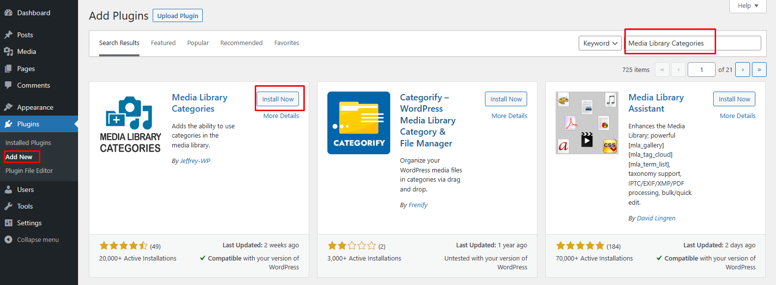 How to Add Categories To A Media Library in WordPress?