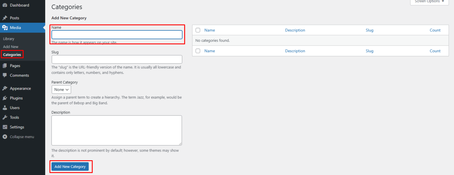 How to Add Categories To A Media Library in WordPress?
